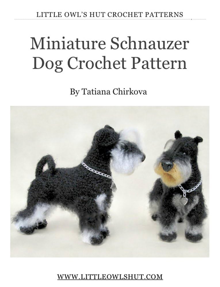 8 Dicas Essenciais para Fazer um SCHNAUZER AMIGURUMI Realista (Passo a ...